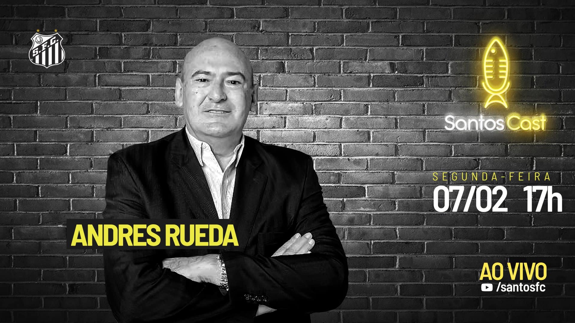 Andres Rueda será entrevistado no Santoscast desta segunda-feira ...