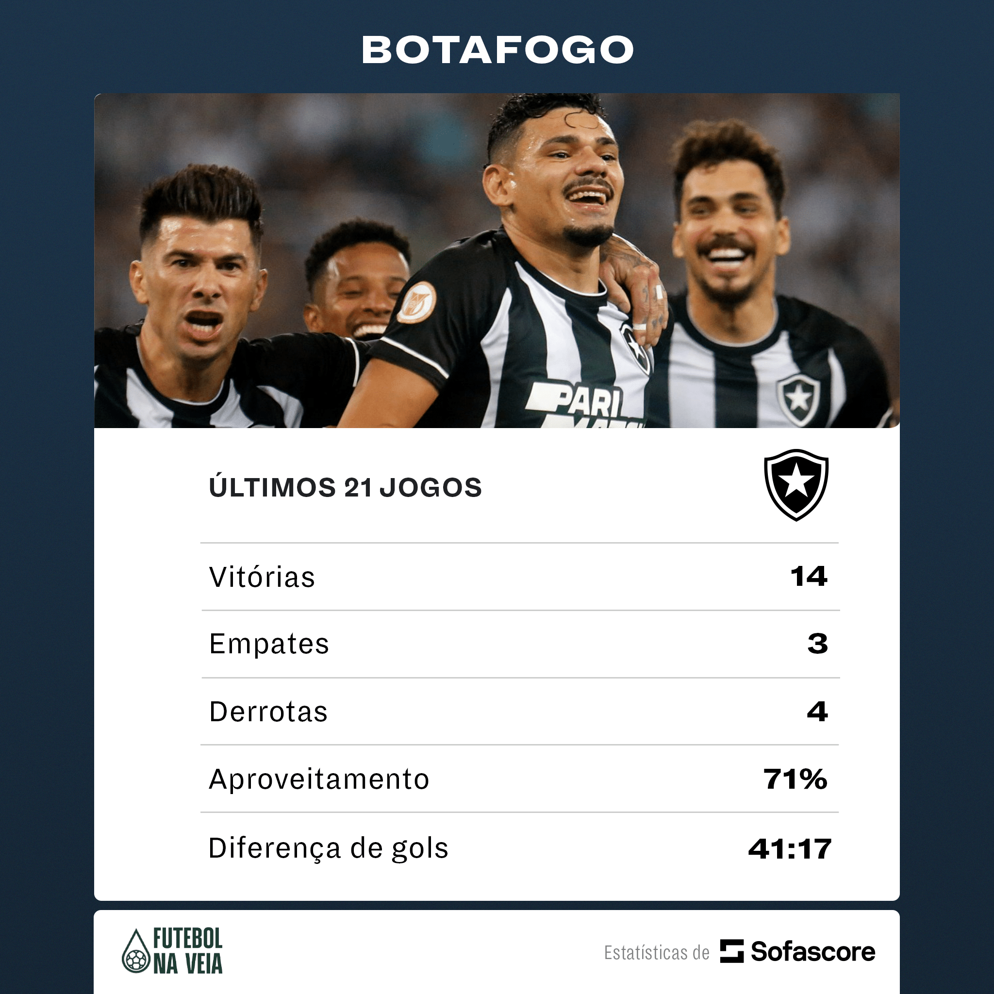 Botafogo acumula 21 jogos em mais de dois meses e "voa" em ...